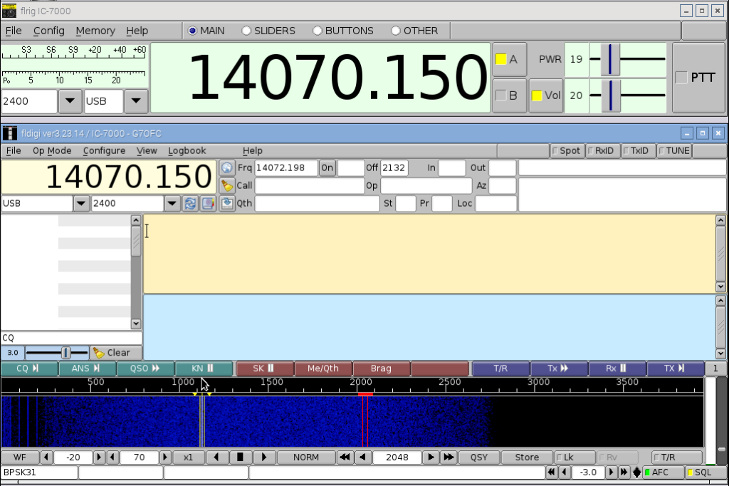 Raspberry Pi and fldigi
