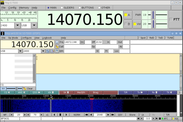 Raspberry Pi and fldigi
